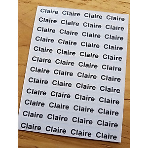 144 Clear Transparent Small Name Stickers -Daycare Labels- Kids labels- Small Size- Customized Labels - Waterproof Labels