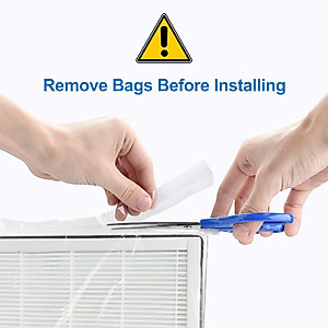 【Official Authentic】 RENPHO Air Purifier Replacement Filter Set for Models RP-AP001/ RP-AP001S, 1x Charcoal Filter,1x Activated Carbon Filter and 1x True HEPA Filter, Exclusively for Pets Pollen