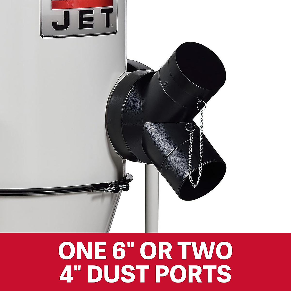 JET Cyclone Dust Collector, 2-Micron Filter, 1-1/2 HP, 1Ph 115V (Model JCDC-1.5)