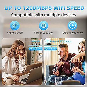 2023 WiFi Extender,WiFi Extenders Signal Booster for Home Covers Up to 8000 Sq.ft and 40 Devices,1.2Gbps Dual Band 2.4G/5G WiFi Range Extender WiFi Booster and Signal Amplifier