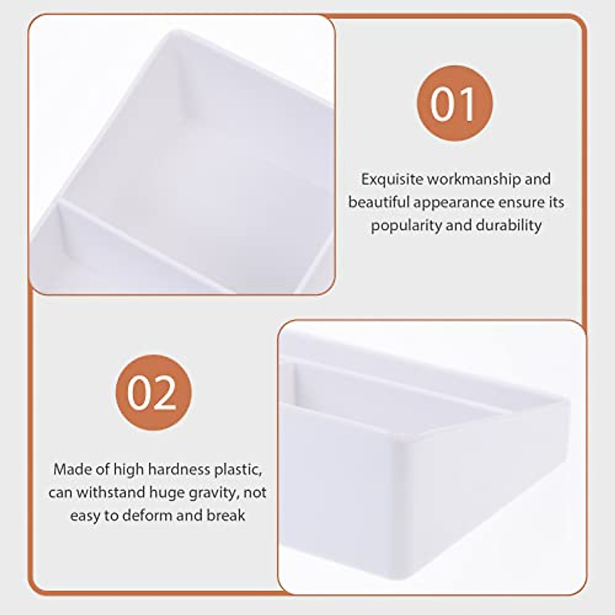 Tofficu 3 Compartment Coffee Condiment Holder Coffee Holder Storage Organizer Coffee Sugar Tea Bags Holder for Breakroom Office Home use