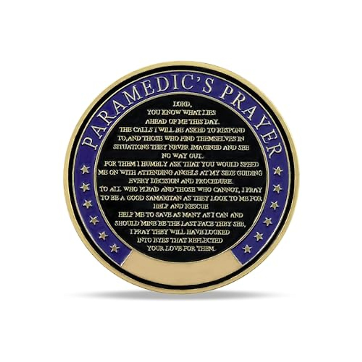 Medical Services EMT/EMS Challenge Coin Paramedic's Prayer Thank You Coin