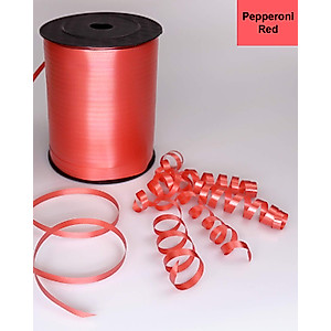 GIFTEXPRESS 500 Yards Red Curling Ribbon/Balloon Ribbon/Balloon Strings/Gift Wrapping Ribbons/Holiday Gift Supplies