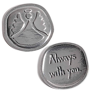 Crosby & Taylor Angel Always with You Pewter Sentiment Coin