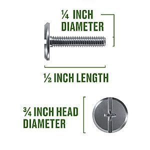 Hillman 831488 1/4 X 1/2-Inch Stainless Steel Hurricane Bolt, 100-Pack