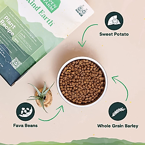 Open Farm Kind Earth Plant Based Dry Dog Kibble, Natural Vegan Dog Food, Source of Complete Protein, Nutrient-Dense, Highly Digestible, Hypoallergenic, Lower Carbon Footprint (3.5 Pound Pack of 1)