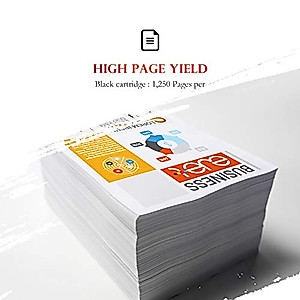 ejet Compatible Ink Cartridge Replacement for HP 920XL 920 XL to use with 6500a 6500 7500a 6000 7500 7000 E709 E710 Plus Printer (2 Large Black)