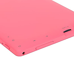 Yoidesu 7in Tablet PC, Kids Tablet Quad Core CPU Eye Protection, Mini Tablet with 8GB ROM Support WiFi Dual Camera for (Pink)
