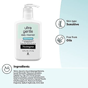 Ultra Gentle Hydrating Daily Facial Cleanser for Sensitive Skin