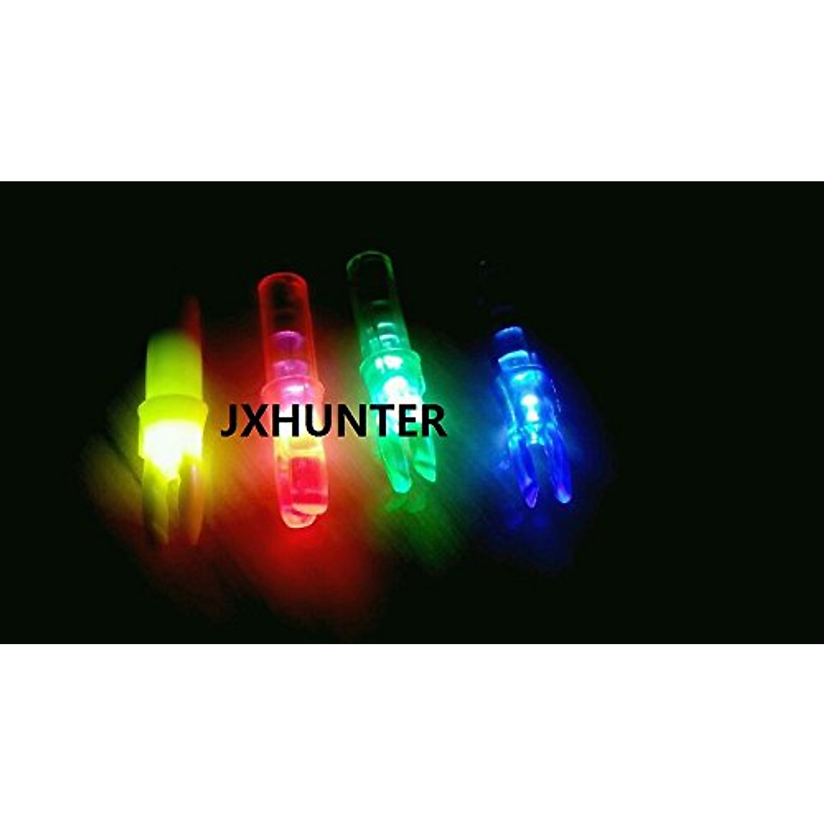 Jiexi Hwyp luminous led nocks for inner diameter 6.2mm compound bow arrow Pack of 6 (green)