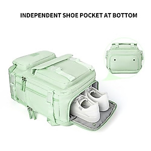 PARAPOGEE Women Travel Backpack, 25L Waterproof Laptop Daypack for Traveling Camping, Small Carry On Flight Approved Backpacks (Green)