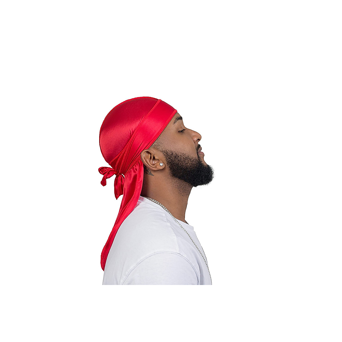 ForceWave 3 Pieces Silky Durags and 1 Wave Cap Pack for Men Waves, Moisture-Tech Fabric Satin Du-Rag
