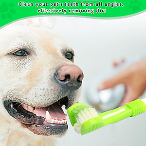 10 Pack Toothbrush for Dogs Dog Tooth Brushing Kit, Three Sided Dog Tooth Brush Double Headed Dog Toothbrush Puppy Tooth Brushing Kit Silicone Dog Finger Toothbrush Cat Toothbrush for Pet Dental Care