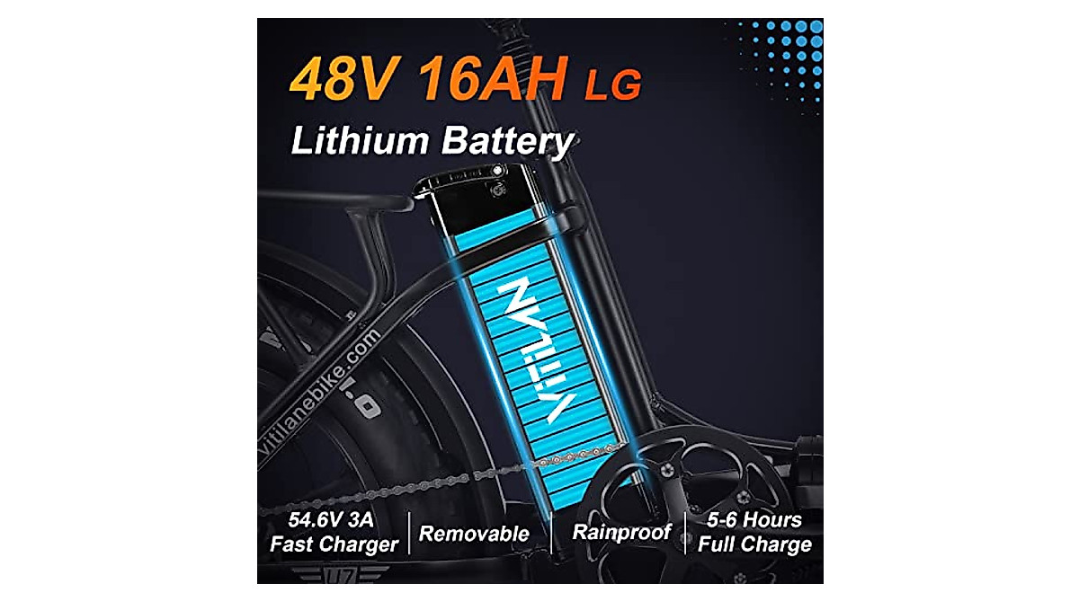 VITILAN U7 Folding Fat Tire Electric Bike - 750W, 28MPH