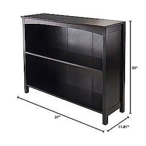 Winsome Terrace Storage Shelf 3-Tier Wide in Espresso, 37-Inch