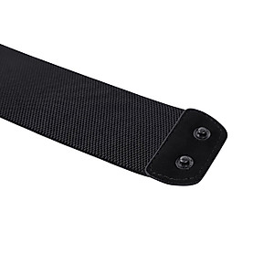 MUXXN Ladies Classy Plus Elastic Wasit Belts for Dress (Black L)