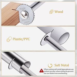 Richcat PVC Pipe Inside Cutter,Inside Pipe Cutter,Internal Plastic Pipe Cutter,Plumbing Internal Plastic ABS Pipe Cutter Set,1/4" Hex Shank,High Speed Steel, for Plastic/PVC/Wood/Soft Metal