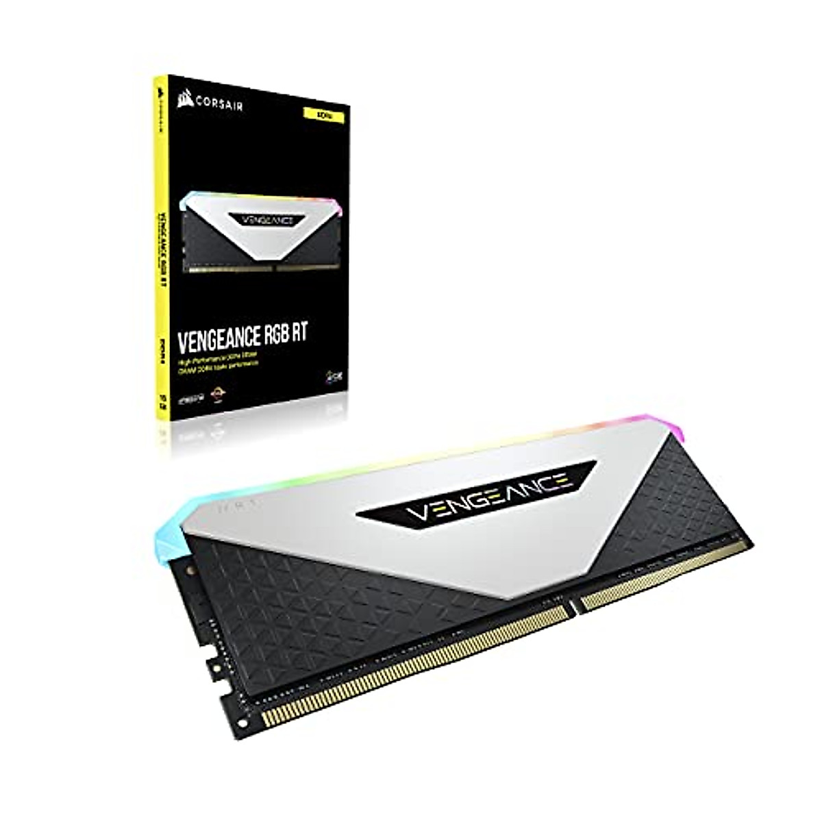 CORSAIR Vengeance RGB RT 32GB (4x8GB) DDR4 3600 (PC4-28800) C18 1.35V Desktop Memory