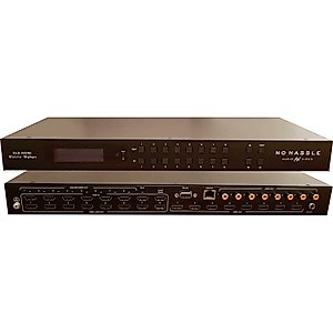 8x8 HDMI 4K HDR Matrix Switcher 18GBPS ULTRA YUV 4:4:4 HDCP2.2 60Hz HDMI 2.0B Doby ATMOS HDTV ROUTING SELECTOR SPDIF AUDIO CONTROL4 SAVANT HOME AUTOMATION SWITCH IP RS232