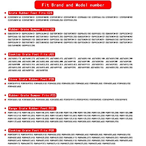 12 Pack WB02X24790 Grate Rubber Feet Compatible with GE Gas Stove Top Range Grate Foot Rubber Pads GE Stove Parts Rubber Grate Bumpers Stove Replacement Cooktop Grate Foot, Ytpoools