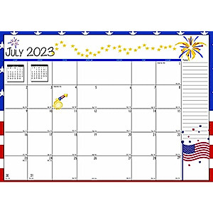 House of Doolittle Seasonal Monthly Planner, Seasonal Artwork, 10 x 7, Light Blue Cover, 12-Month (Jan to Dec): 2023