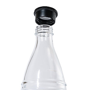2 Glass Bottles for (NOT INTERCHANGEABLE WITH PLASTIC) SodaStream Aqua Fizz, Crystal and Penguin Carbonating Sparkling Water Machines