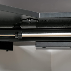 Vinsetto 65.75" Adjustable Height Standing Desk, V-Shaped Computer Desk Workstation for Home, Office, Black