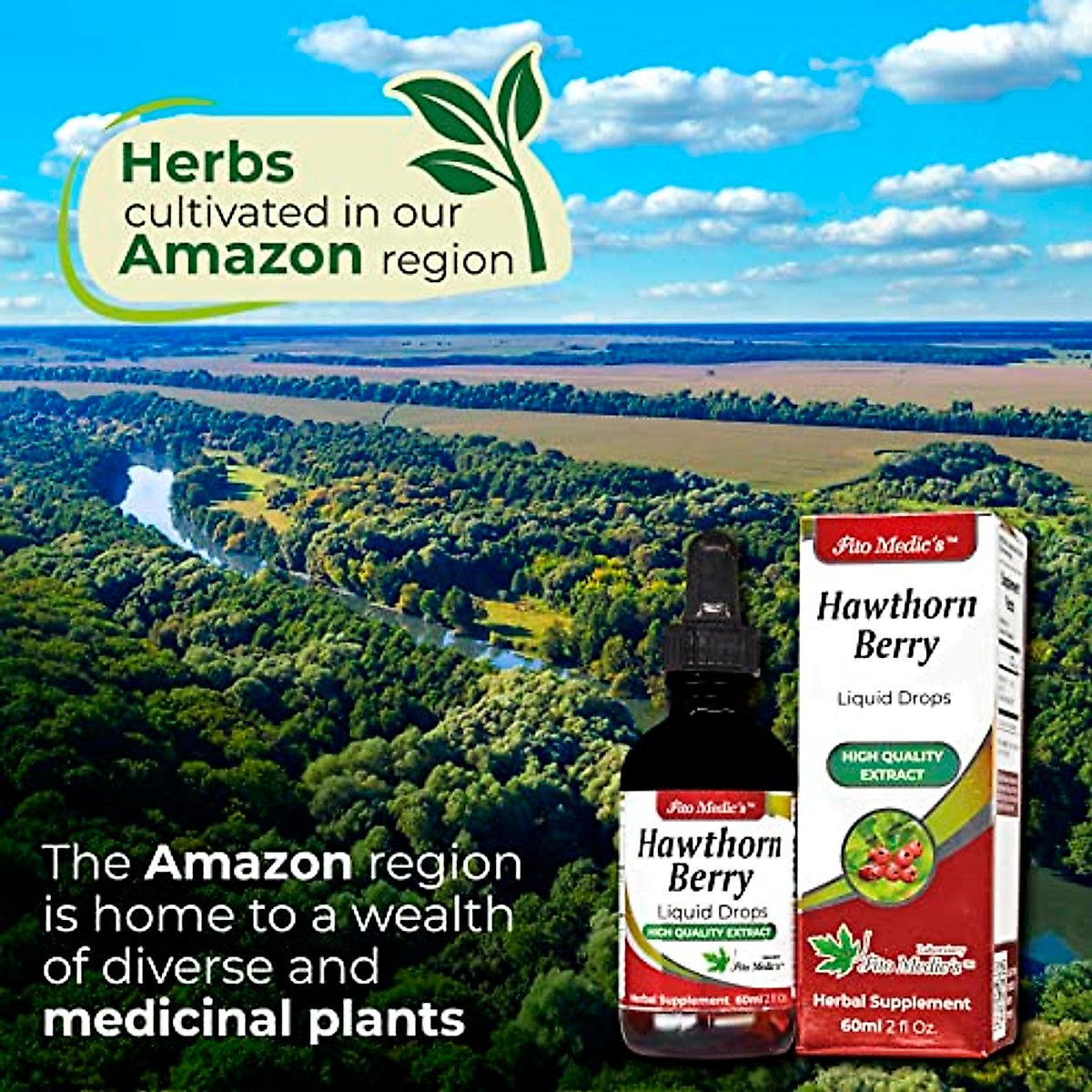 FITO MEDIC'S Lab - Hawthorn Berry -Pure - Hawthorn Extract - Ultra high Absorption, Alcohol Free.