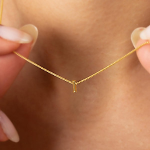 MONOOC Easter Gifts for Teens - Lowercase K Initial Necklace Tiny Initial Necklaces for Women Teen Girls Gold Necklace Letter Necklace Gold Initial Necklaces for Women Gold Jewelry Easter Gifts