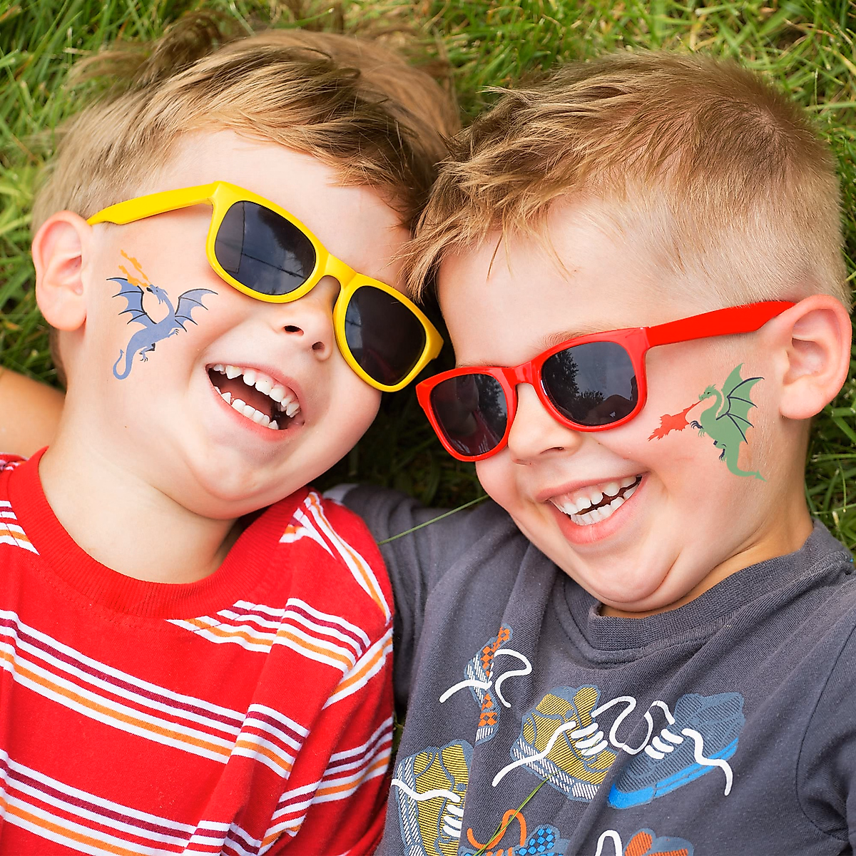 FashionTats Dragon Temporary Tattoos | Pack of 36 | MADE IN THE USA | Skin Safe | Party Supplies & Favors | Removable