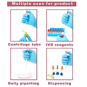ONiLAB Mini Fixed Volume Pipette Manual Single Channel Pipettor, Laboratory Micro Pipette ，Micropipette Volume 100μl Blue