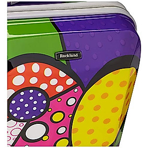 Rockland Vision Hardside Spinner Wheel Luggage, Assorted/Multicolor, Carry-On 20-Inch