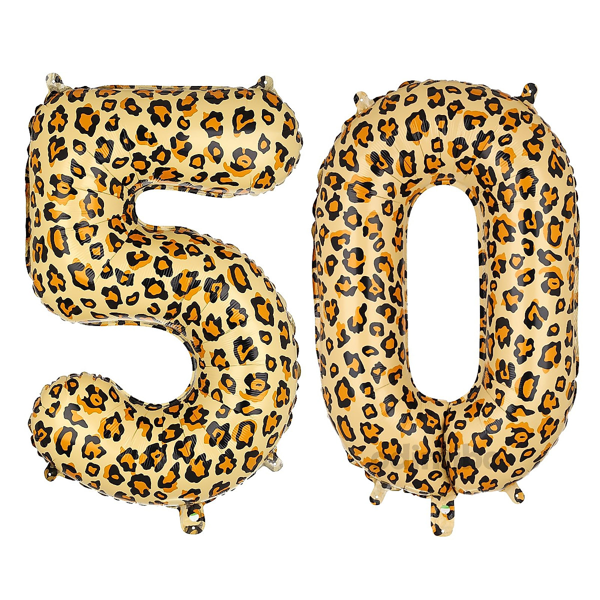 Leopard Print Number 50 Balloons Birthday Party Decorations Cheetah Theme Large Foil Mylar Helium 50th Balloon Big Birthday Party Supplies