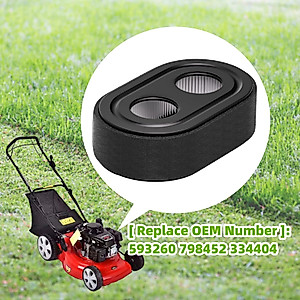(4-PK) 593260 798452 334404 Air Filter Sponge Pre-Filter for Lawn Mower Air Cleaner, Fits 550ex 675exi 725exi Troy Bilt TB110 TB200 TB230 4247 5432 5432k 09P00 09P702 550E 500EX