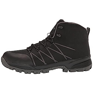 Propét Men's Traverse Hiking Boot, Black/Grey, 10 Wide