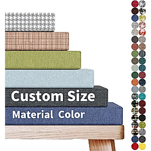 Detiblue Custom Bench Cushion - Outdoor Patio Porch Swing Cushion, Indoor Bay Window Seat Furniture Cushion, Custom Size/Color/Fabric/Technique