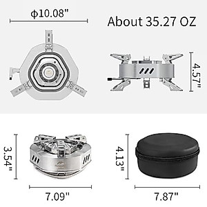Naturehike Portable Camping Stove, Extra High Output, 15014 BTU Outdoor Stove,Backpacking Essentials, Outdoor Windproof Camp Stove, single burner stove