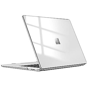 Fintie Case for 13.5 Inch Microsoft Surface Laptop 5/4/3 with Metal Keyboard (Model: 1951/1868) - Protective Slim Snap On Hard Shell Cover, Crystal Clear
