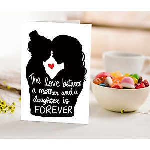 WLWLGLUCK Mothers Day Card From Daughter, Birthday Card for Mom, Mom Gifts for Mothers Day, Birthday Gift for Mother, Happy Mother's Day Card, Happy Birthday Card from Daughter, Holiday Card for Mom