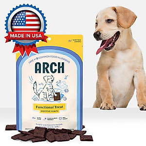Arch Digestive Health Dog Treats | Prebiotic/Probiotic, Hypoallergenic, Made in The USA, Gluten-Free, Eco-Friendly | High Protein, Natural High Value | Gut and Stomach Relief and Support
