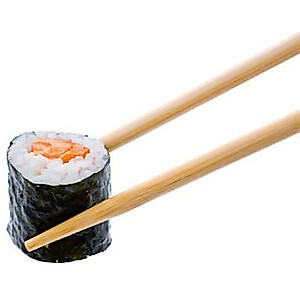 Premium Disposable Bamboo Chopsticks Sleeved and Separated (Bag of 100 Pair)