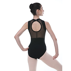 Dance Favourite Mesh Paneled Front & O Shape Open Mesh Back Leotards 03D0330 (M)