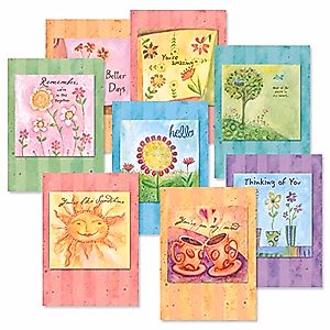 Current In This Together Friendship Greeting Cards Value Pack - Set of 16 (8 designs) Large 5 x 7 cards, Sentiments Inside, Thinking of You Cards, Envelopes Included