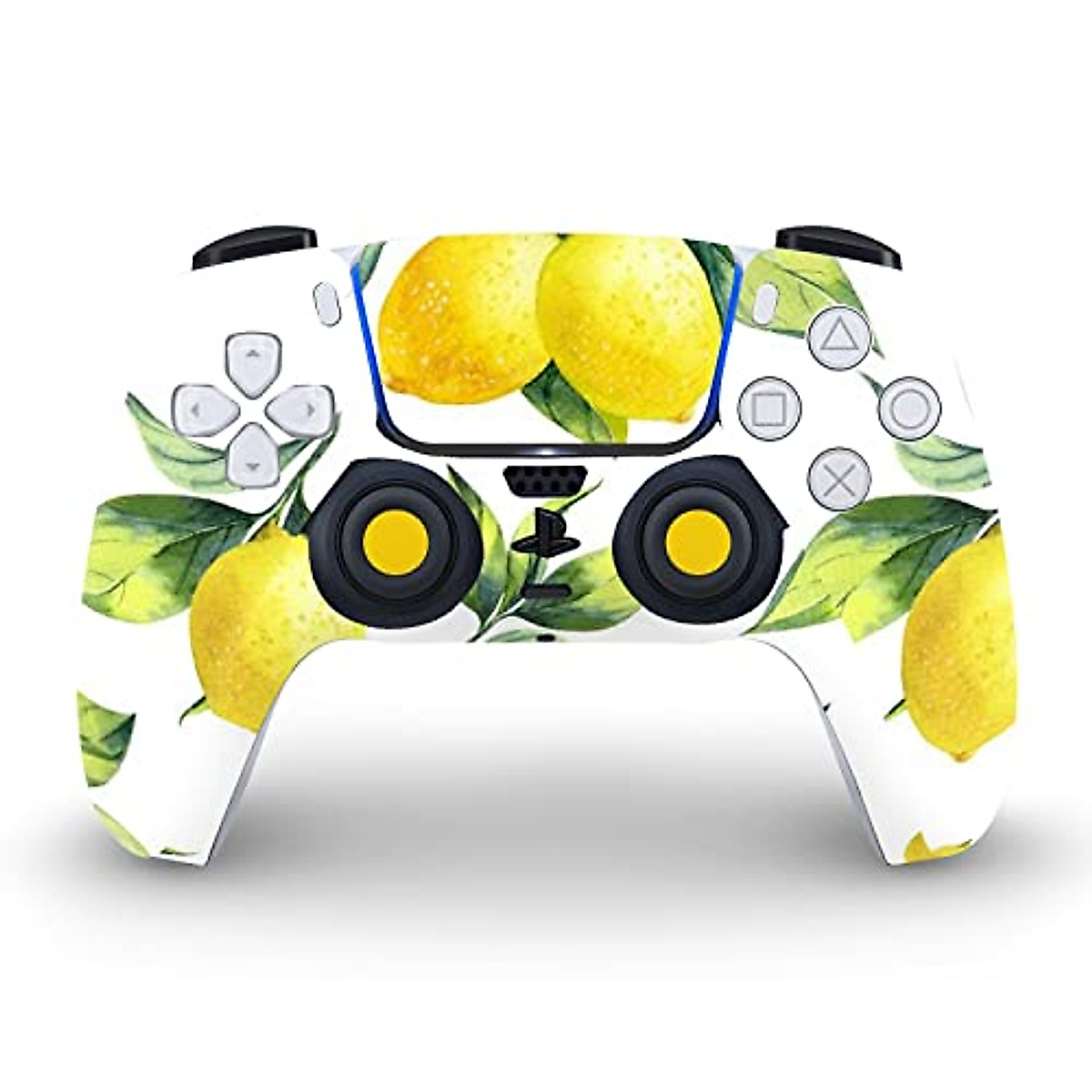 Head Case Designs Officially Licensed Haroulita White Lemons Art Mix Vinyl Faceplate Sticker Gaming Skin Case Cover Compatible with Sony Playstation 5 PS5 Disc Edition Console & DualSense Controller