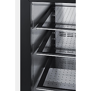 Summit Appliance ASDG2411 24" Wide Built-In Beverage Center, ADA Compliant; 3.25 cu.ft Capacity; Frost-free; Sealed Back; Open Door Alarm; Factory Installed Lock; Dimmable LED Light