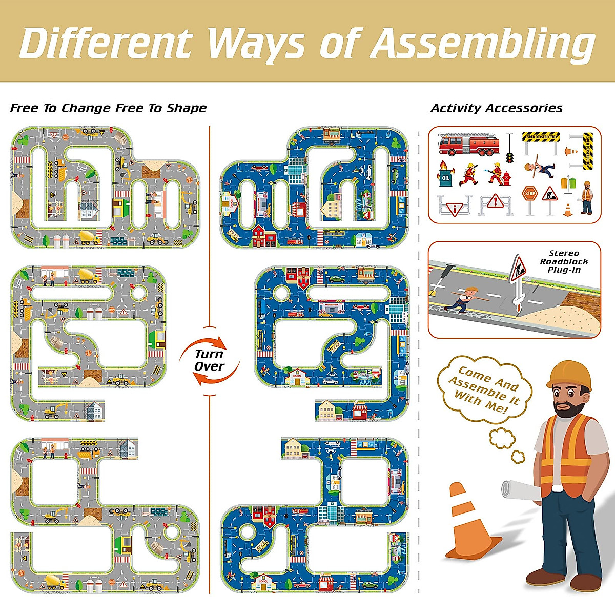 Construction Toys for Kids 5-7 STEM Toys Engineering Car Track Set Take Apart Truck Toys Birthday Gift for 3 4 5 6 Year Old Toddlers Boys Children