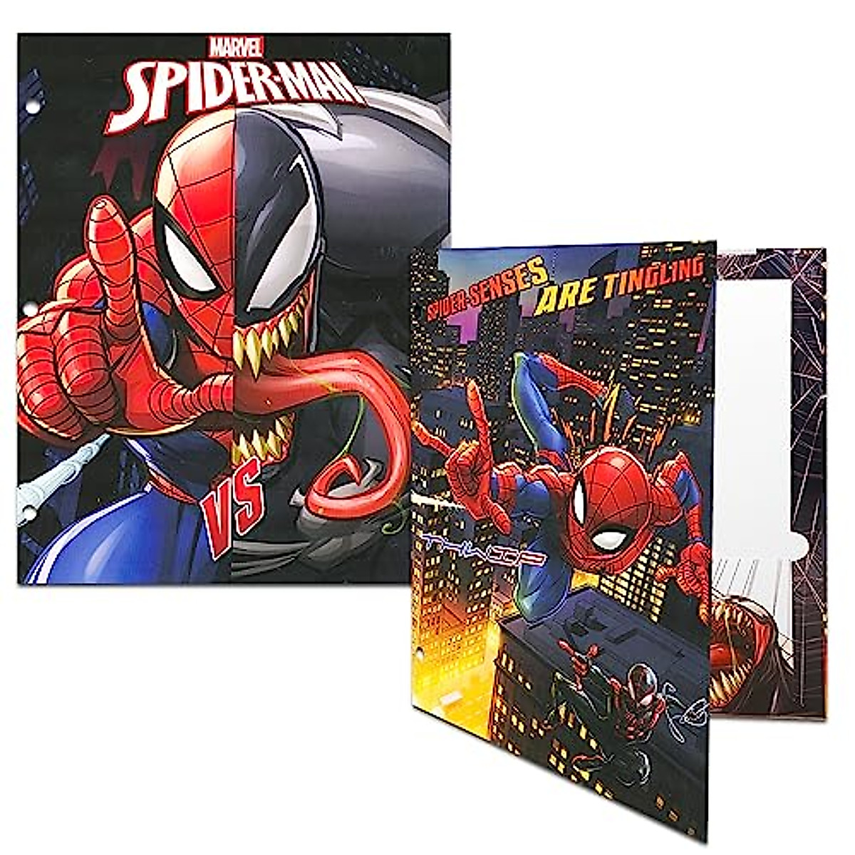 Marvel Spiderman Backpack Set - 10+ pc Spiderman School Bundle with Backpack, Pencil Bag, More (Marvel Spiderman School Supplies)