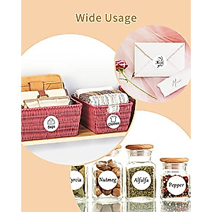 JADENS 2 Inch Round Direct Thermal Sticker Label, Self-Adhesive & Waterproof Label for DIY Logo, QR Code, Name Tag, Thank You Sticker for Small Businesses, BPA & BPS Free, 750 Labels/Roll, White