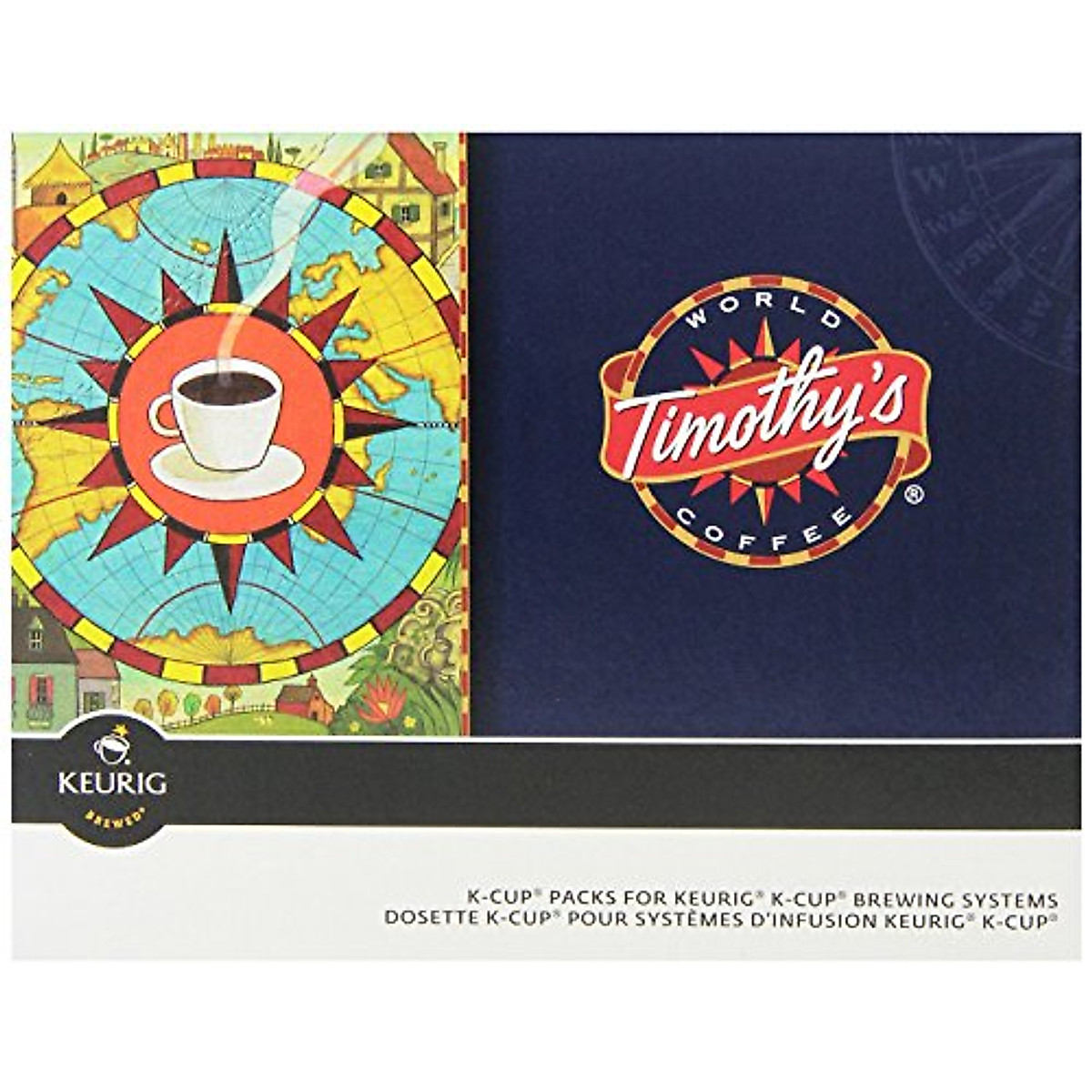 Timothy's World Coffee Rainforest Espresso K-Cup, 24 Count (Pack of 2)