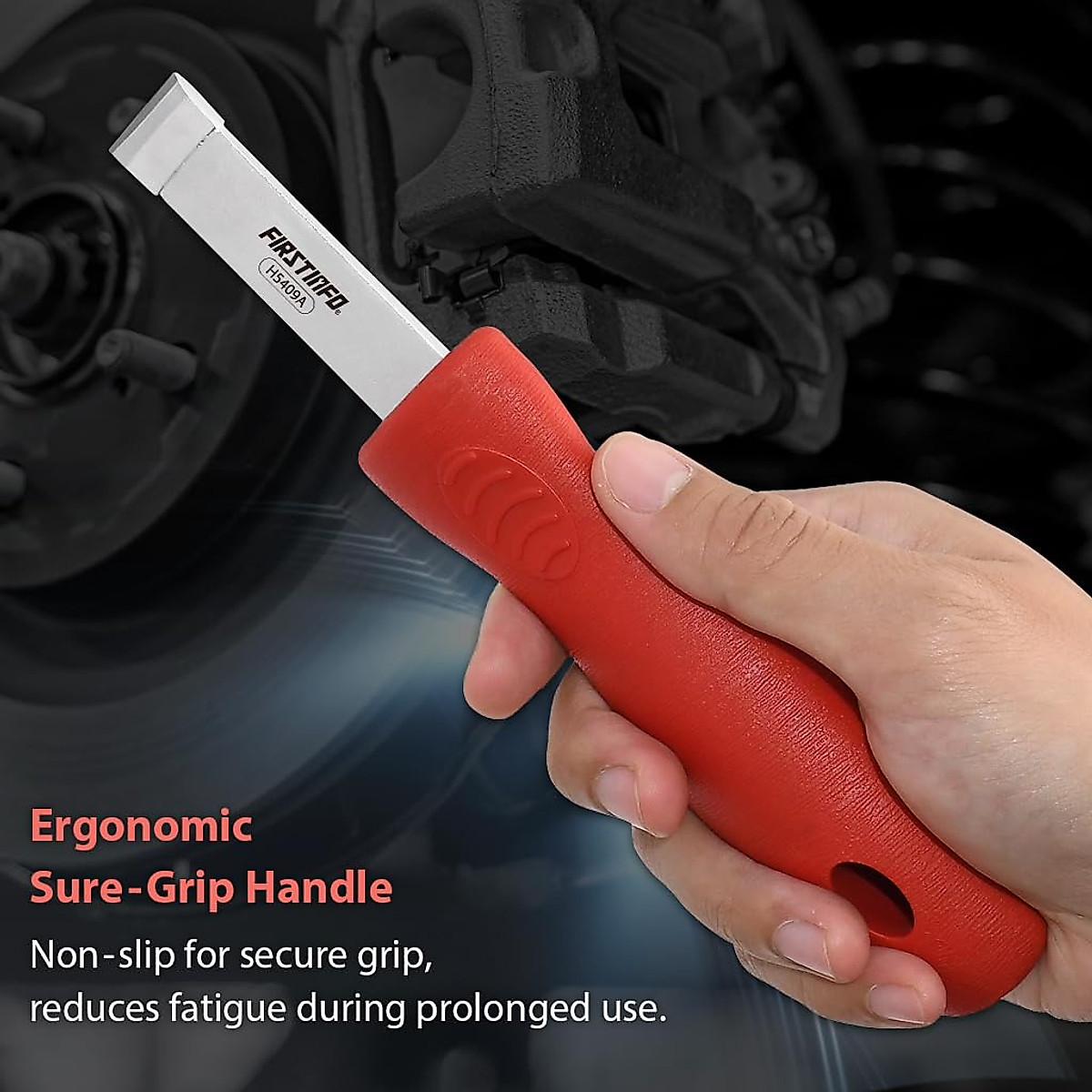 FIRSTINFO H5409A Automotive Gasket Scraper w/Tungsten Carbide Tip | Rust, Buildup Cleaning Blade Scraper Tool